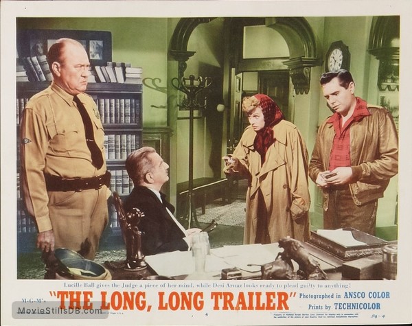 The Long, Long Trailer - Lobby card with Lucille Ball & Desi Arnaz