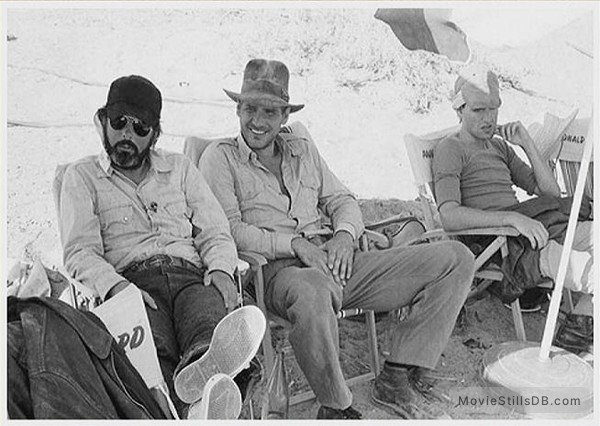 Raiders of the Lost Ark - Behind the scenes photo of Harrison Ford ...