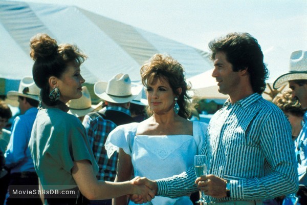 Dallas - Episode 11x12 publicity still of Linda Gray & Jack Scalia