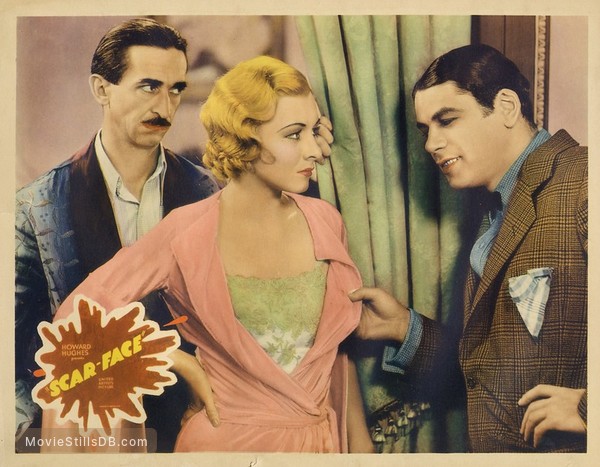 Scarface - Lobby card with Paul Muni & Karen Morley