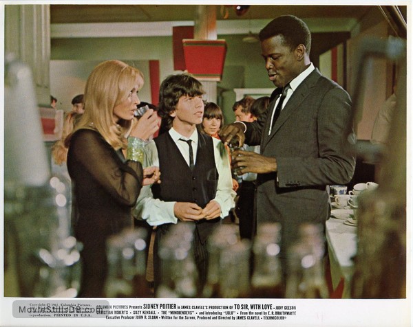 To Sir, with Love - Lobby card with Sidney Poitier & Gareth Robinson