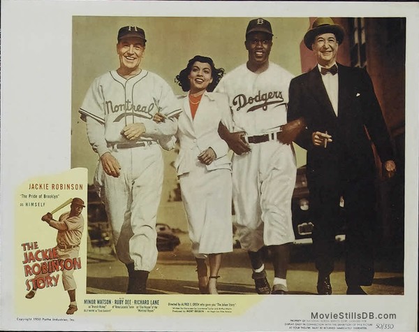 The Jackie Robinson Story - Lobby card with Richard Lane & Ruby Dee