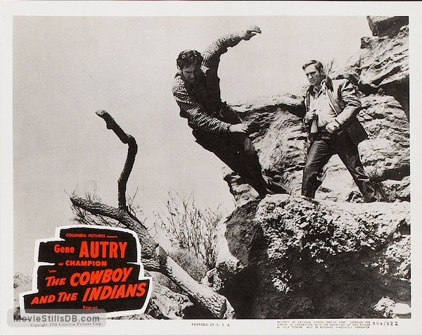 The Cowboy and the Indians - Lobby card