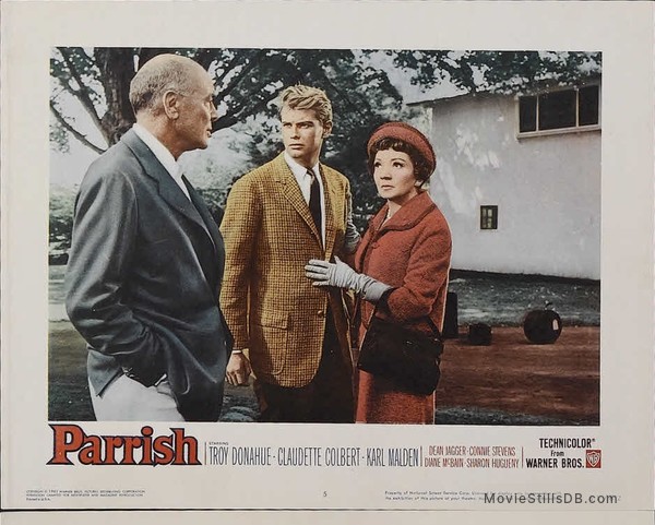 Parrish - Lobby card with Dean Jagger & Troy Donahue